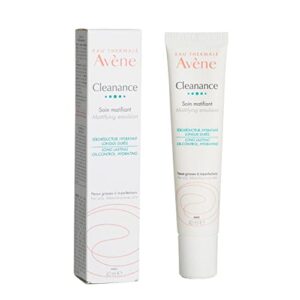 Eau Thermale Avène - Cleanance Mattifying Emulsion Lotion - Matte Finish - 24 Hour Hydration For Oily, Blemish-Prone Skin - 1.35 fl.oz. (Pack of 1)