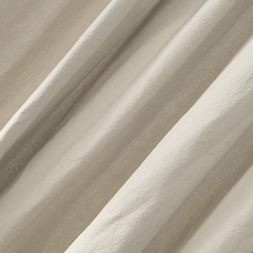 Archaeo Washed Cotton Twist Tab Curtain, 52" x 95", Oatmeal