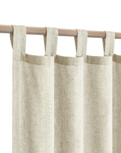 koufall beige curtains 45 inch length for farmhouse kitchen,rustic country burlap sheer cotton curtains for cafe,tan