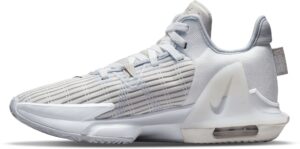 nike men's lebron witness 6 summit white/mtlc pewter (cz4052 102) - 12