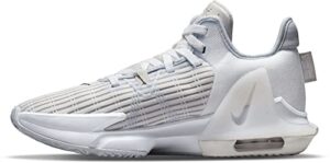 nike men's lebron witness 6 summit white/mtlc pewter (cz4052 102) - 13