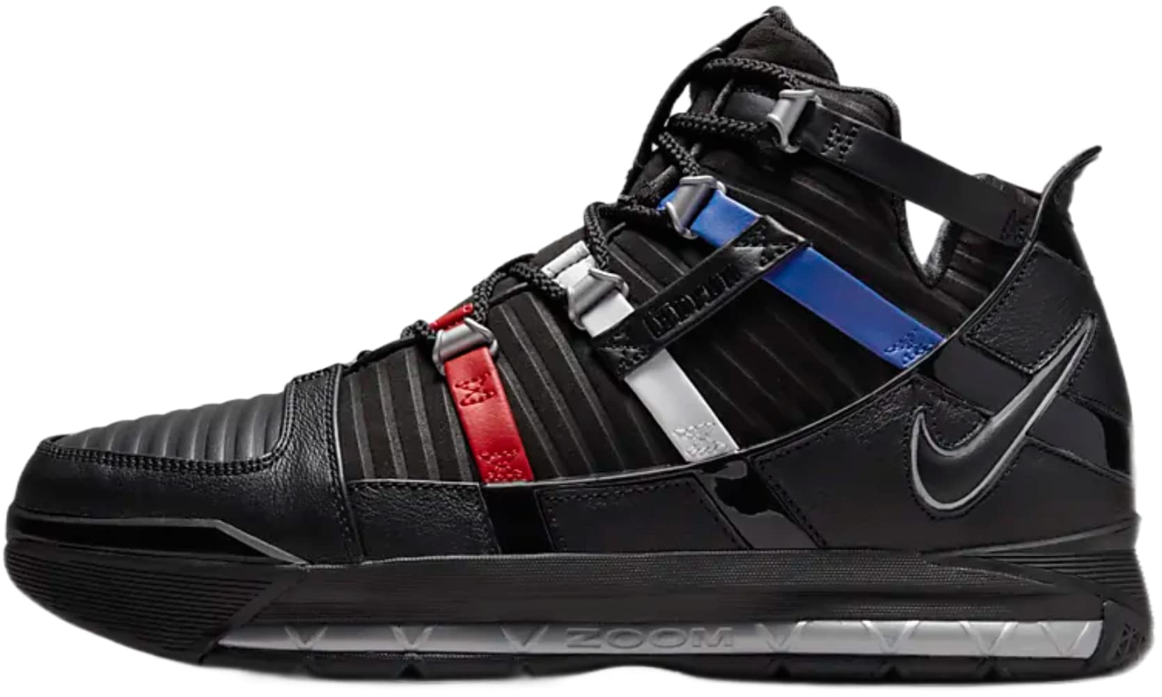 Nike Zoom Lebron III QS Black/Metallic Silver/University 11 D (M)