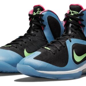 Nike Lebron IX Black/Lime Glow/Dutch Blue/Fusion Red 9.5 D (M)