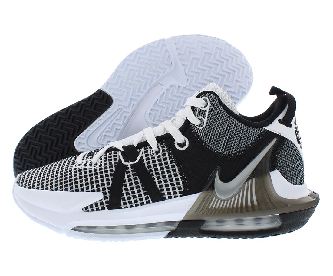 Nike Lebron Witness 7 Basketball Shoes Size - 9.5 White/Metallic Silver-black