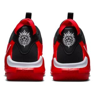 NIKE Lebron Witness 7 Big Kids' Basketball Shoes Grade School DQ8650-0, Size 4 Black/White-University Red