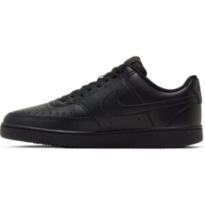 nike men's court vision low sneaker, black/black-black, 12 regular us