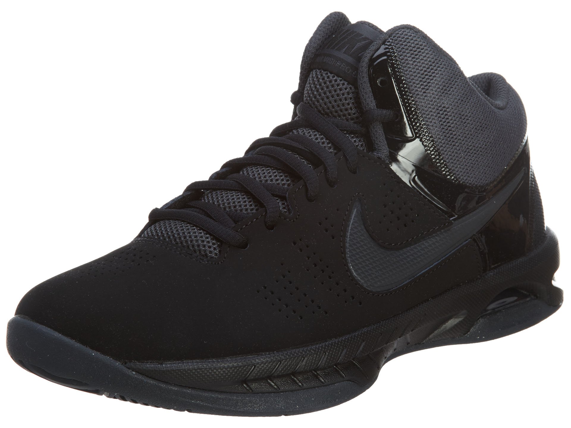 Nike Mens Air Visi Pro Vi NBK Black/Anthracite Ankle-High Nubuck Basketball Shoe - 11M