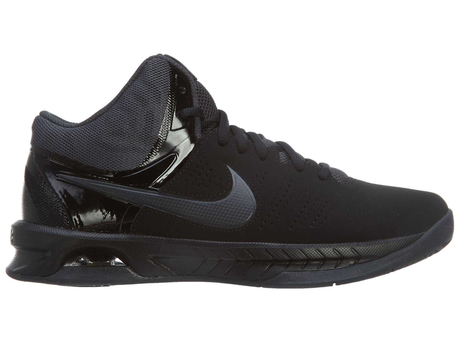 Nike Mens Air Visi Pro Vi NBK Black/Anthracite Ankle-High Nubuck Basketball Shoe - 11M