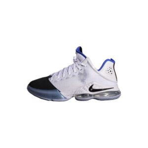 nike mens lebron xix low, white/medium blue/siren red/black (us_footwear_size_system, adult, men, numeric, medium, numeric_9)