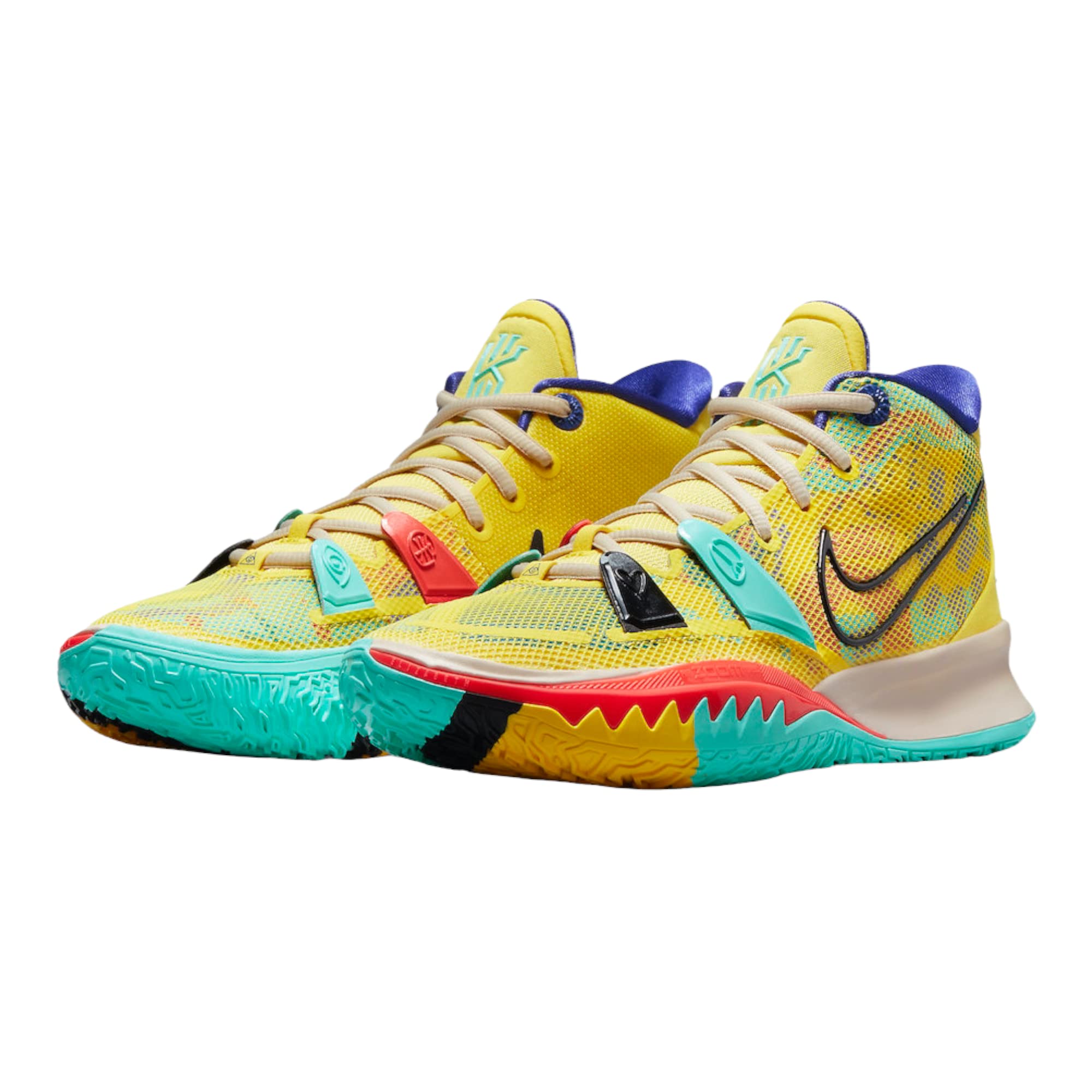 Nike Men's Kyrie 7 Copa Basketball Shoes, Yellow Strike/Black, 11