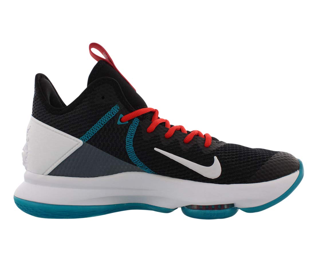 Nike Lebron Witness IV Mens Basketball Trainers BV7427 Sneakers Shoes (UK 7.5 US 8.5 EU 42, Black White Chile red 005)