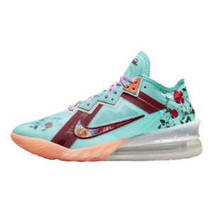 nike lebron 18 low floral men's basketball limited edition cv7562-400 (numeric_11)