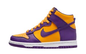 nike youth dunk high gs dz4454 500 lakers - size 6.5y