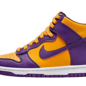 Nike Youth Dunk High GS DZ4454 500 Lakers - Size 6.5Y