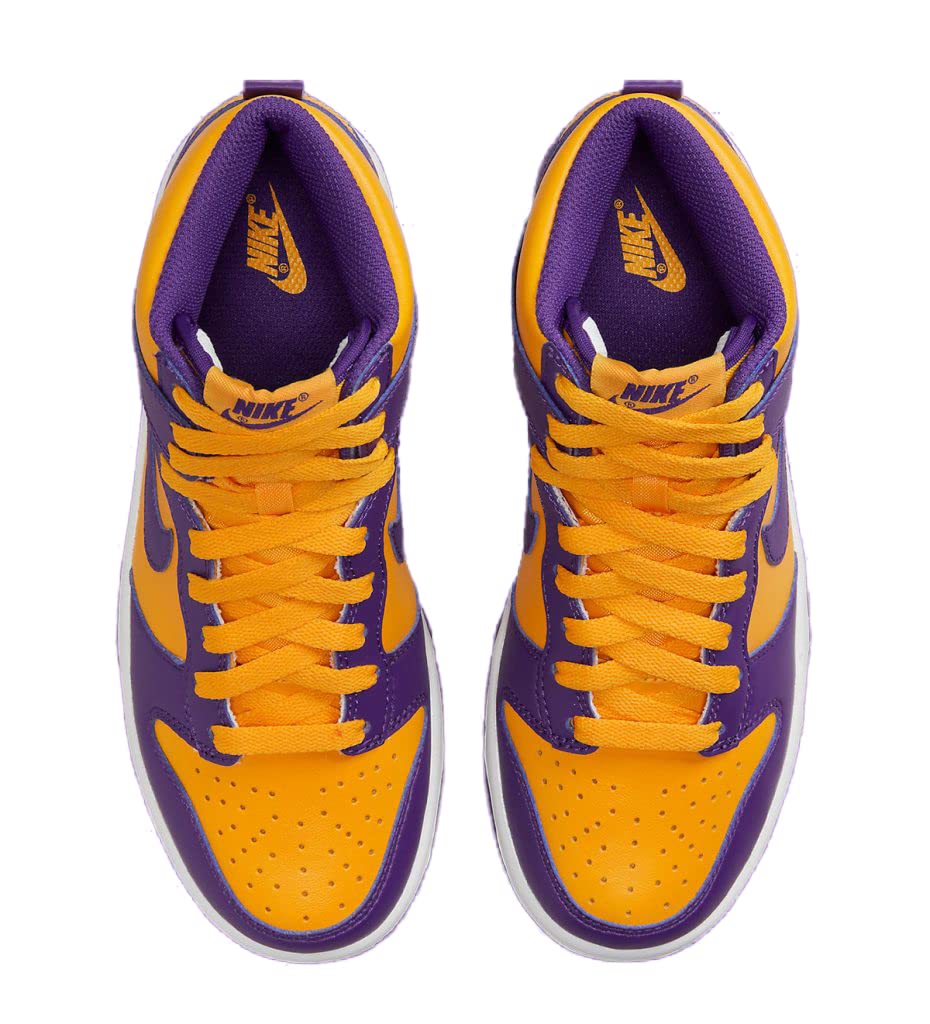 Nike Youth Dunk High GS DZ4454 500 Lakers - Size 6.5Y