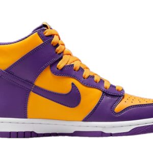 Nike Youth Dunk High GS DZ4454 500 Lakers - Size 6.5Y