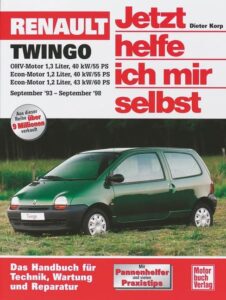 renault twingo. jetzt helfe ich mir selbst: ohv-motor 1,3 liter, 40 kw/55 ps. econ-motor 1,2 liter, 40 kw/55 ps. econ-motor 1,2 liter, 43 kw/60 ps. ... mit pannenhelfer und vielen praxistips