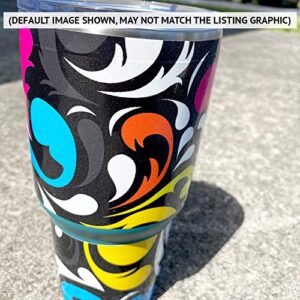 MightySkins Glossy Glitter Skin Compatible with Stanley The Quencher H2.0 FlowState 40 Oz Tumbler - Zebra Closeup | Protective, Durable High-Gloss Glitter Finish | Easy to Apply