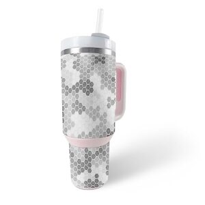 mightyskins skin compatible with stanley the quencher h2.0 flowstate 40 oz tumbler - puppy fall | protective, durable, and unique vinyl decal wrap cover | easy to apply, remove, and change styles