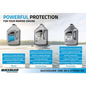 Quicksilver 10W-30 Synthetic Marine Engine Oil - 1 Gallon