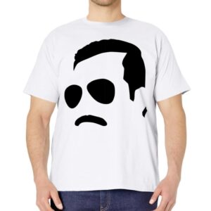 Freddie Mercury Official Monochrome Block Face T-Shirt