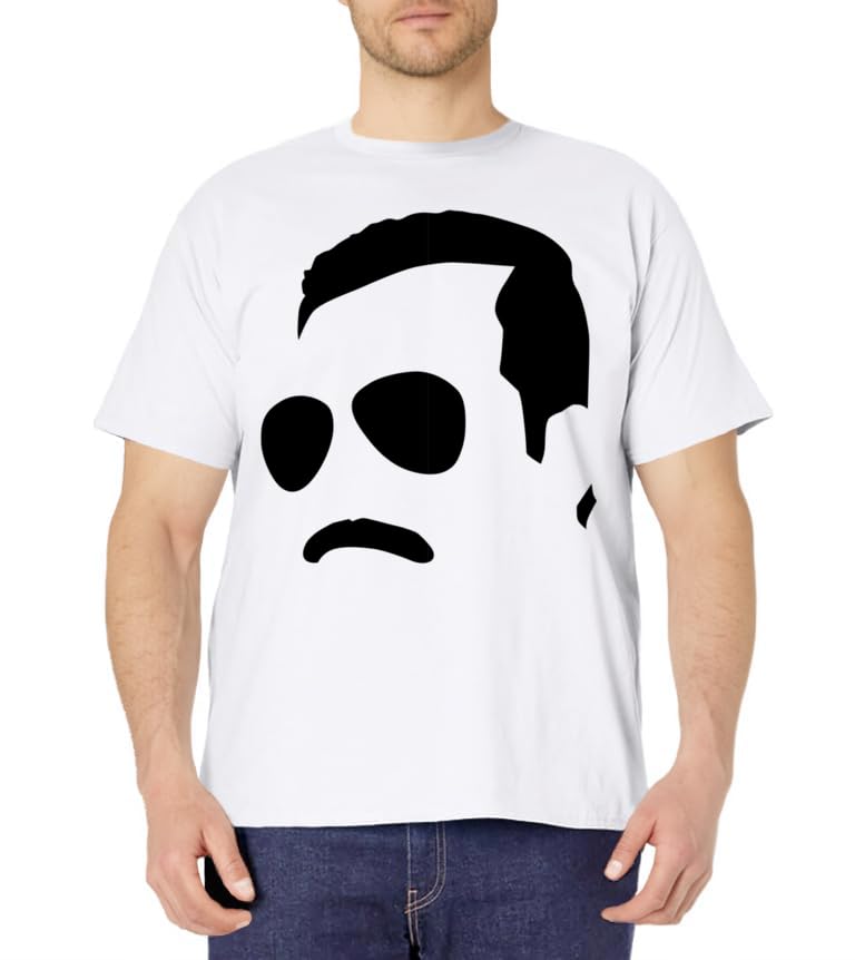 Freddie Mercury Official Monochrome Block Face T-Shirt