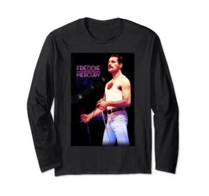 authentic licensed bravado freddie mercury merchandise long sleeve t-shirt