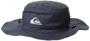 quiksilver mens bushmaster protection floppy visor bucket sun hat, tarmac, small-medium us