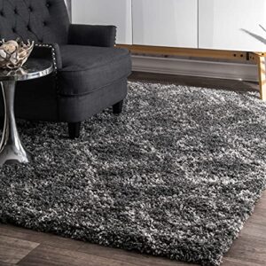 nuloom iola geometric shag area rug, 8x10, gray