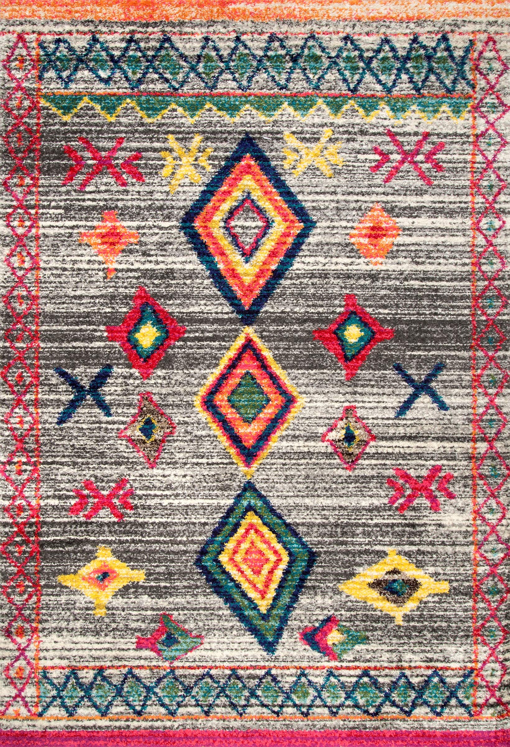 nuLOOM Bohemian Liz Shag Area Rug, 5x8, Dark Grey