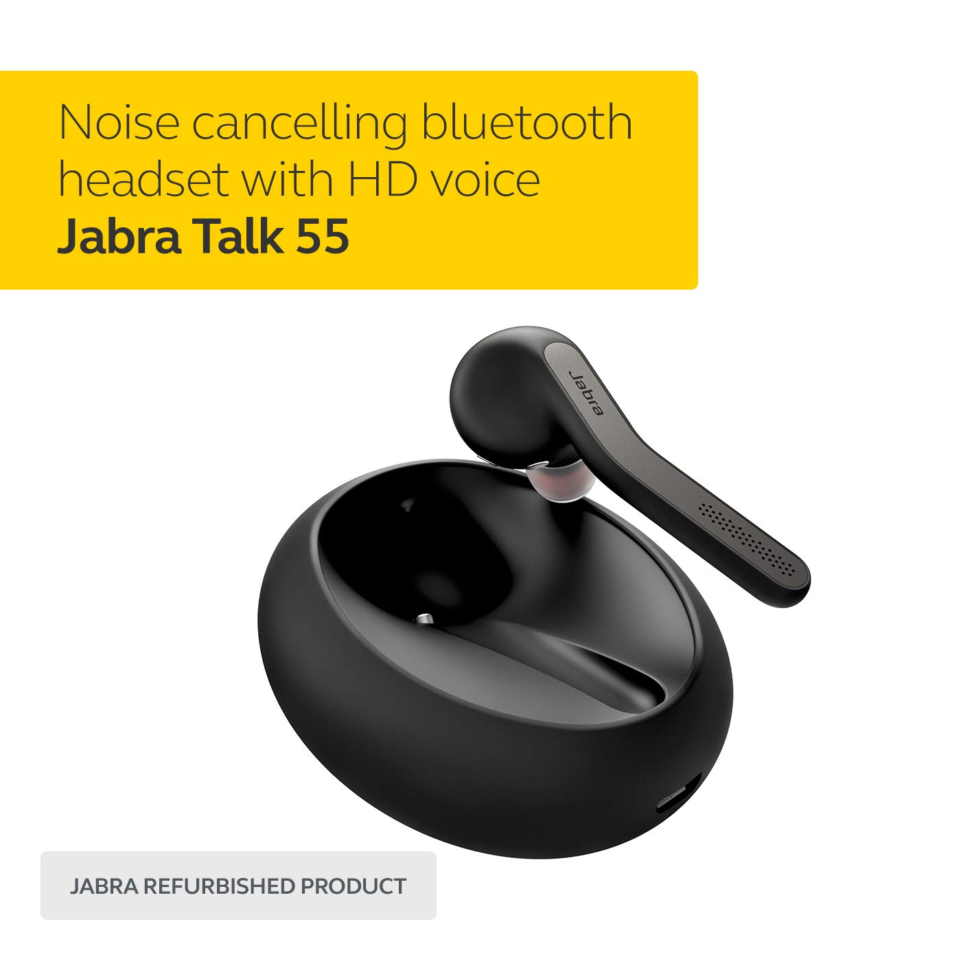 Jabra Talk 55 Bluetooth Mono Headset (Renewed)