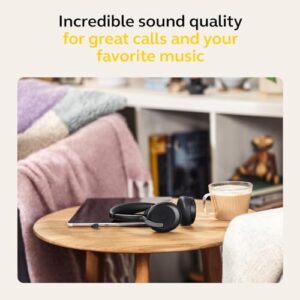 Jabra Evolve2 65 Flex Wireless Stereo Headset - Bluetooth, Noise-Cancelling ClearVoice Technology & Hybrid ANC - Certified for Microsoft Teams - Black