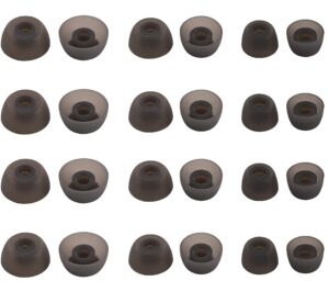 alxcd ear tips compatible with jabra elite 75t headphone, 12 pairs replacement silicone tips, compatible with jabra elite 75t/ 65t/ active/ 7 pro/elite 3/ elite 4, 12 pairs s/m/l