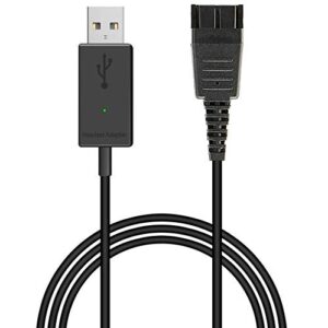 voicejoy quick disconnect to usb adapter for jabra gn headsets and workable for jabra link 230