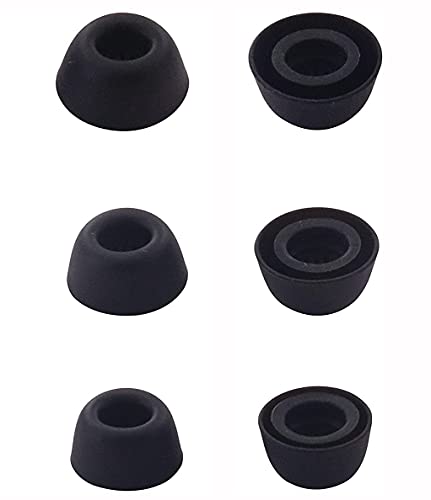 ALXCD Ear Tips Compatible with Jabra Elite 85t Earbuds, S/M/L 3 Sizes 3 Pairs Soft Silicone Replacement Tips Earbuds Tips, Compatible with Jabra Elite 85t, 3 Pairs, SML Black