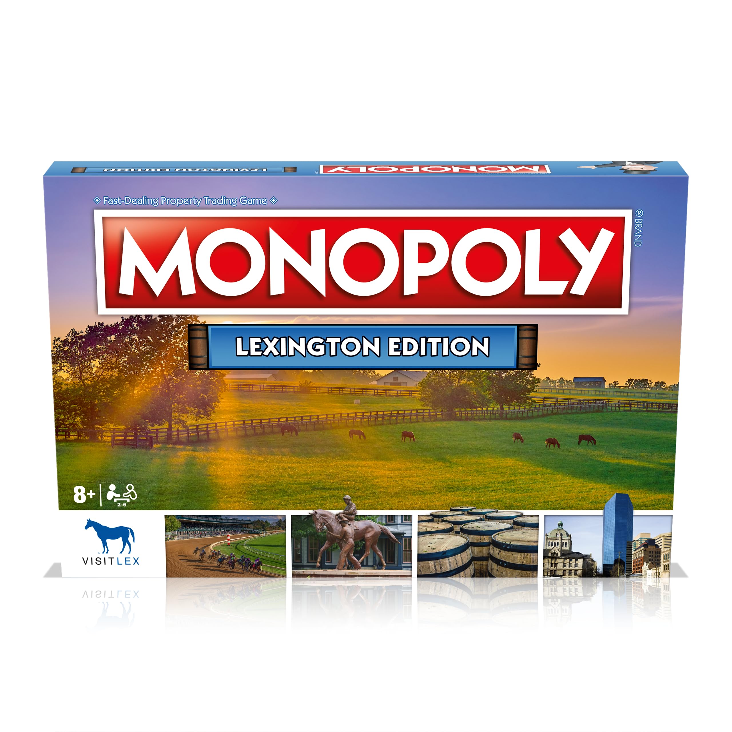 MONOPOLY Board game - Lexington Edition: 2-6 Players Family Board Games for Kids and Adults, Board Games for kids 8 and up, for Kids and Adults, Ideal for Game Night