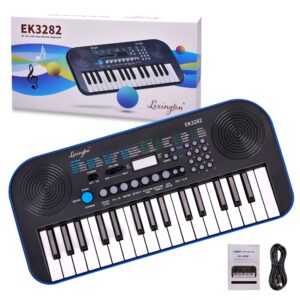 lexington ek3282 32-key mini electric digital portable keyboard piano musical gift for kids