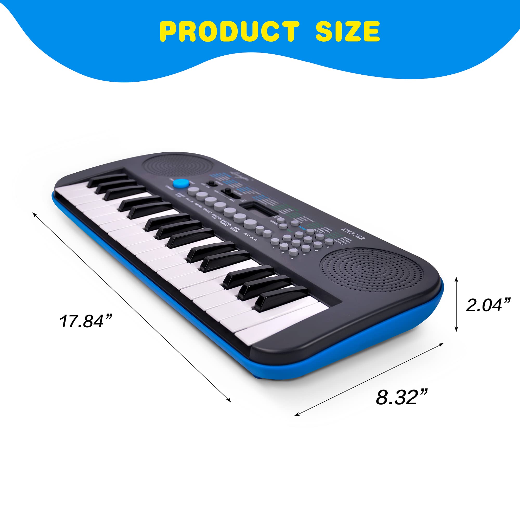 Lexington EK3282 32-Key Mini Electric Digital Portable Keyboard Piano Musical Gift for Kids