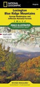 lexington, blue ridge mts map [george washington and jefferson national forests] (national geographic trails illustrated map, 789)