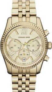 michael kors women's lexington gold-tone watch mk5556