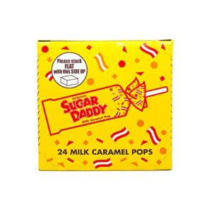 Sugar Daddies Milk Caramel Pops,1150 grams 24 Count (Pack of 1)