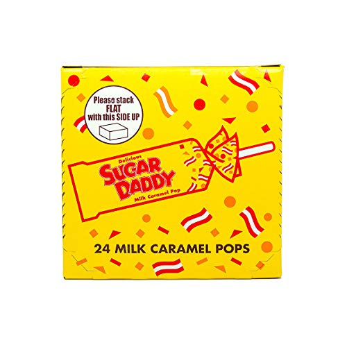 Sugar Daddies Milk Caramel Pops,1150 grams 24 Count (Pack of 1)