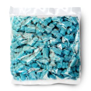 Light Blue Gummy Bears Sugared, 2.2 Pound Bag, Blue Candy Blueberry Flavored, The Hampton Popcorn Company