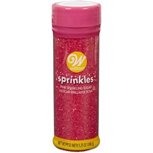 wilton sparkling sugar decorating sprinkles, 5.25 oz., pink