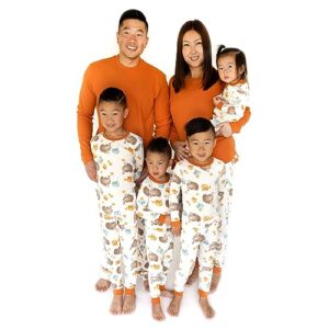 burt's bees baby family jammies matching holiday organic cotton pajamas, turkey time, baby 1-piece 9 months