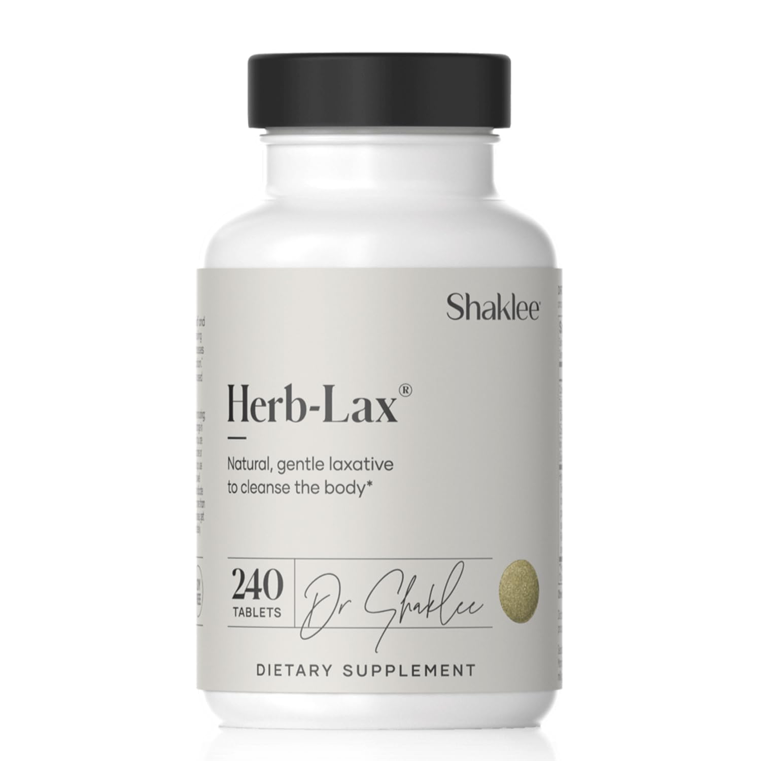 Shaklee - Herb-Lax® Gentle Laxative - Herbal Blend with Senna Leaf for Digestive Health & Regularity - Occasional Constipation Support- Enhanced Proprietary Formula - 240 Tablets