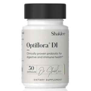 shaklee - optiflora® di probiotic -10 billion cfus - 4 bacterial strains - bifidobacterium lactis hn019™ - supports intestinal flora balance & regularity - gluten, soy & dairy free - 30 capsules