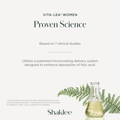 Shaklee - Vita-Lea® Women High-Potency Multivitamin & Multimineral for Women - Prenatal/Postnatal Support with 800 mcg Folic Acid, 200 mcg Iodine, 18 mg Iron - 240 Tablets