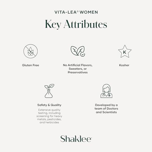 Shaklee - Vita-Lea® Women High-Potency Multivitamin & Multimineral for Women - Prenatal/Postnatal Support with 800 mcg Folic Acid, 200 mcg Iodine, 18 mg Iron - 240 Tablets