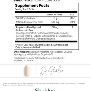 Shaklee - Sustained Release Vita-C® 500mg - High-Potency Cellular and Immune Support Formula with Proprietary Sustained-Release System - includes Rose Hips and Bioflavonoid Blend - 180 Tablets